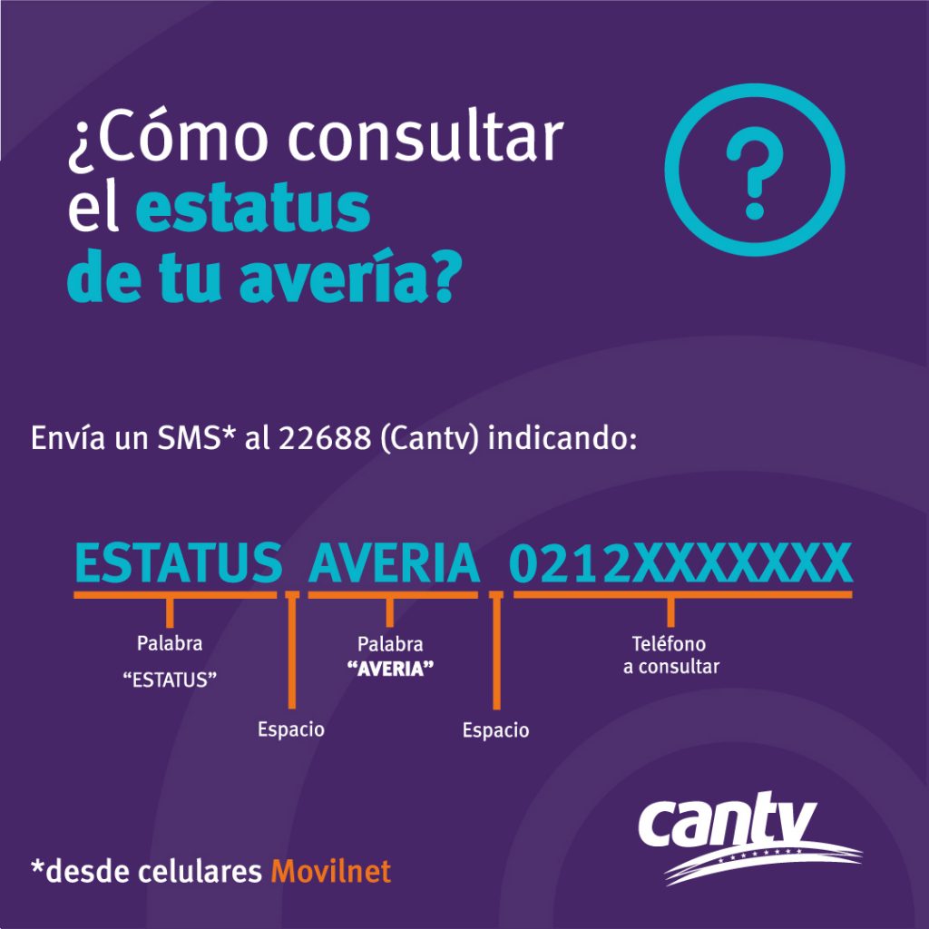 Cantv activa servicio SMS para reportar averías y saldos ...